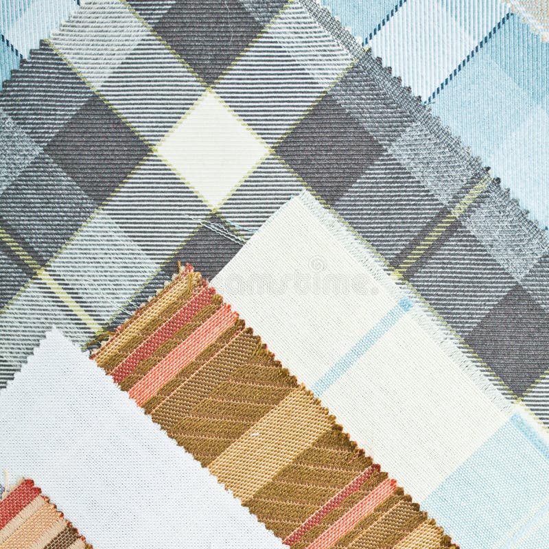 Fabric samples stock photo. Image of cotton, scheme, scottish - 37577322