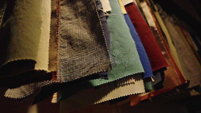 Fabric Samples, Close-Up of Colorful Patterns and Textures Stock ...