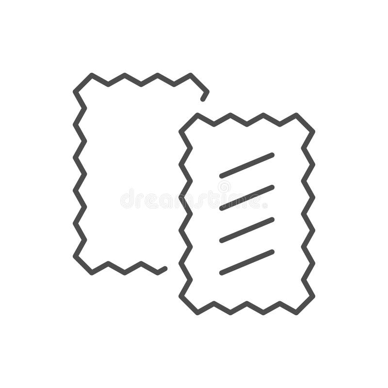 Fabric Samples Line Outline Icon Stock Vector - Illustration of ...