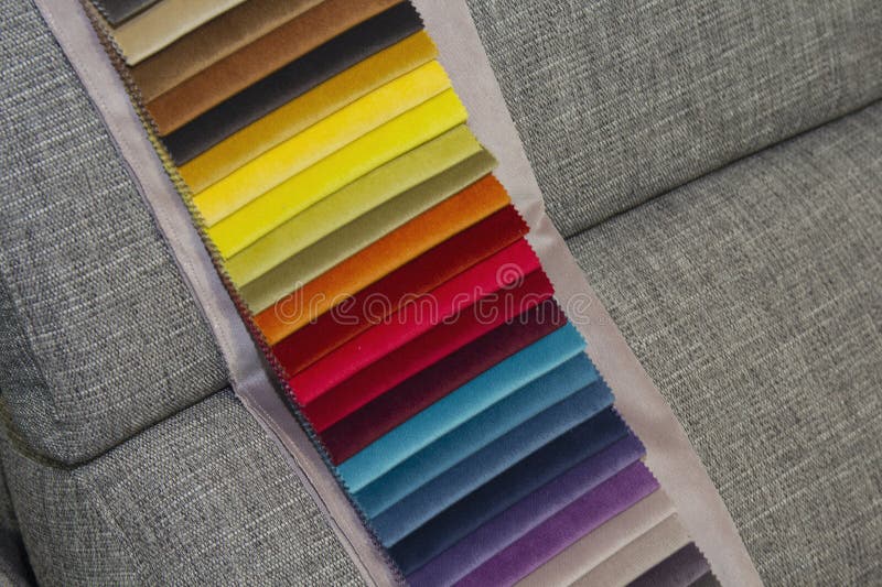 Fabric samples for textile stock image. Image of choice - 155104313