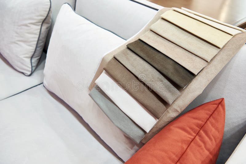 Fabric Upholstery Samples in Store Stock Photo - Image of home ...