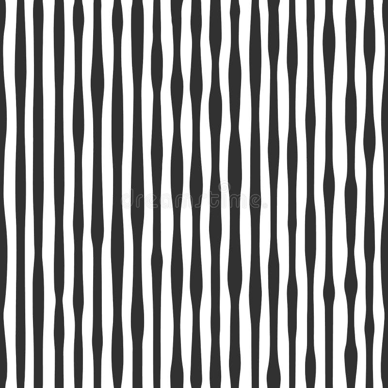 Fabric Seamless Pattern with Textile Line Texture, Black on White ...