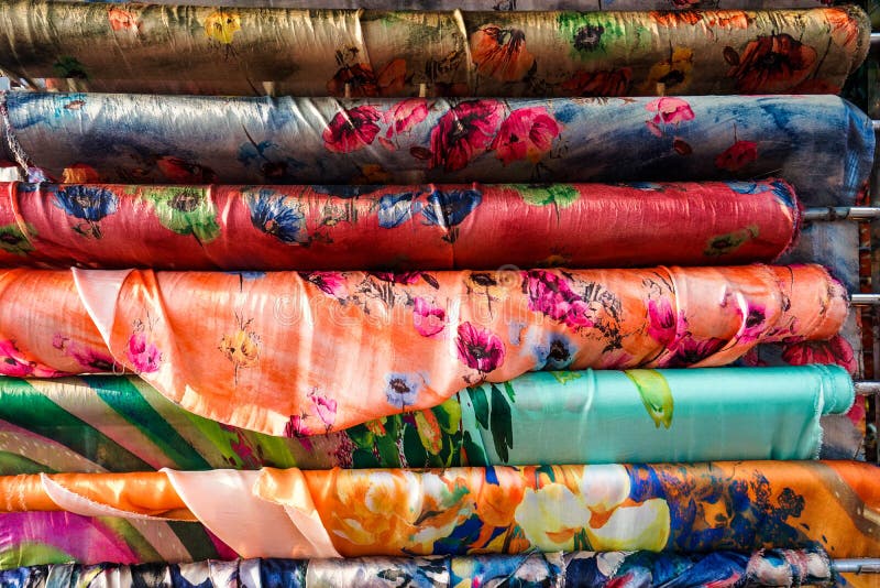 Fabric Sewing Threads As a Multicolored Background Close Up Stock Image ...