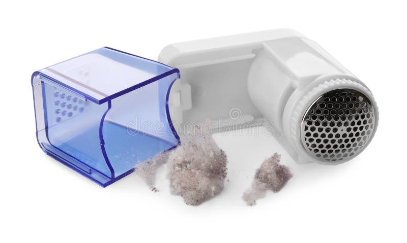 Fabric Shaver with Fuzz Isolated on White Stock Image - Image of ...