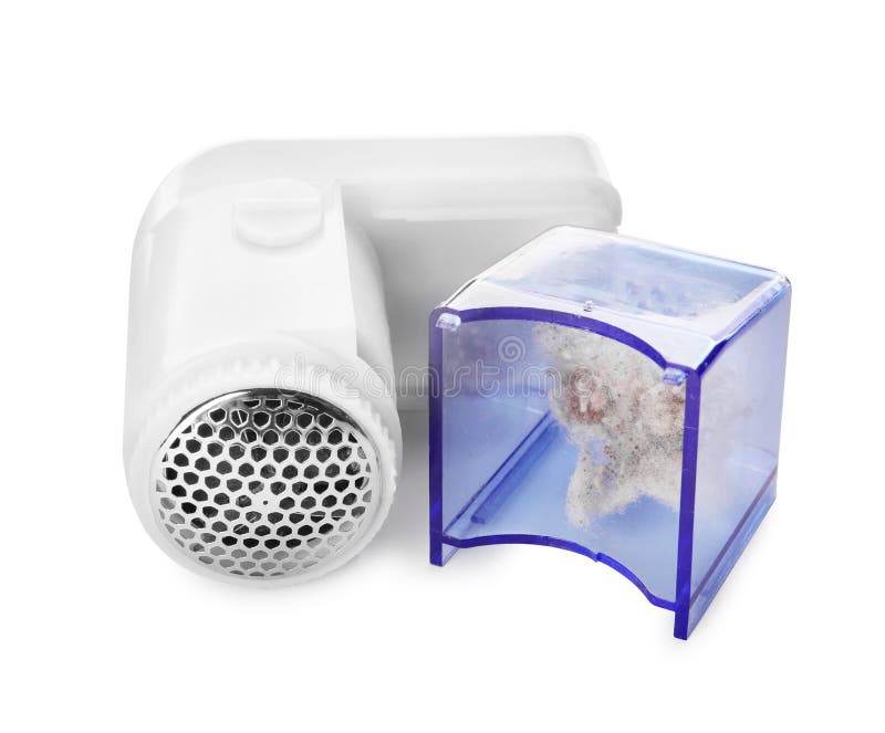 Fabric Shaver with Fuzz Isolated on White Stock Image - Image of ...
