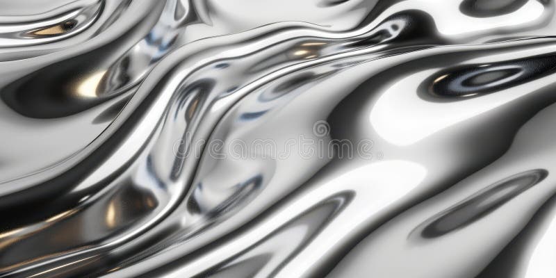 Fabric with Silver Sheen and Wave Pattern for Elegant Material Concept ...