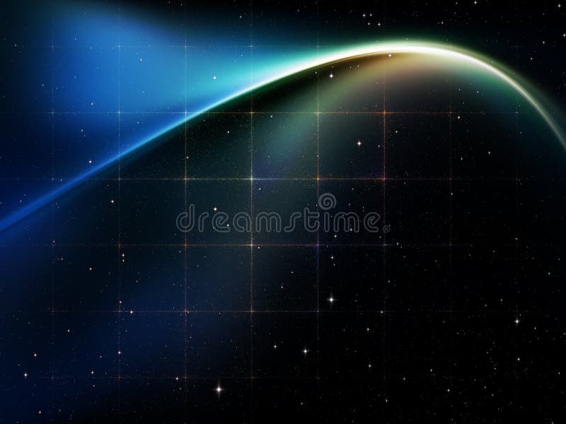 Fabric of Space and Time stock illustration. Illustration of magic ...
