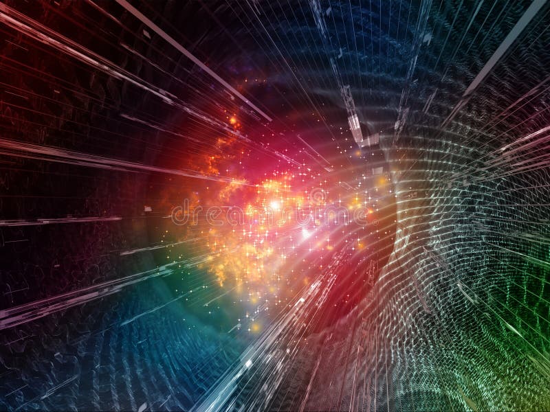 Fabric of Space and Time stock illustration. Illustration of magic ...