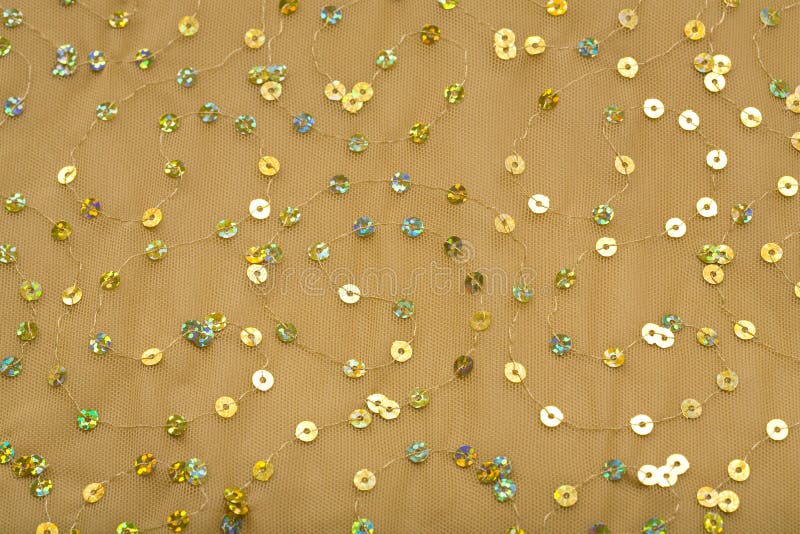 Gold Sequins stock image. Image of dress, drop, glamour - 12254997