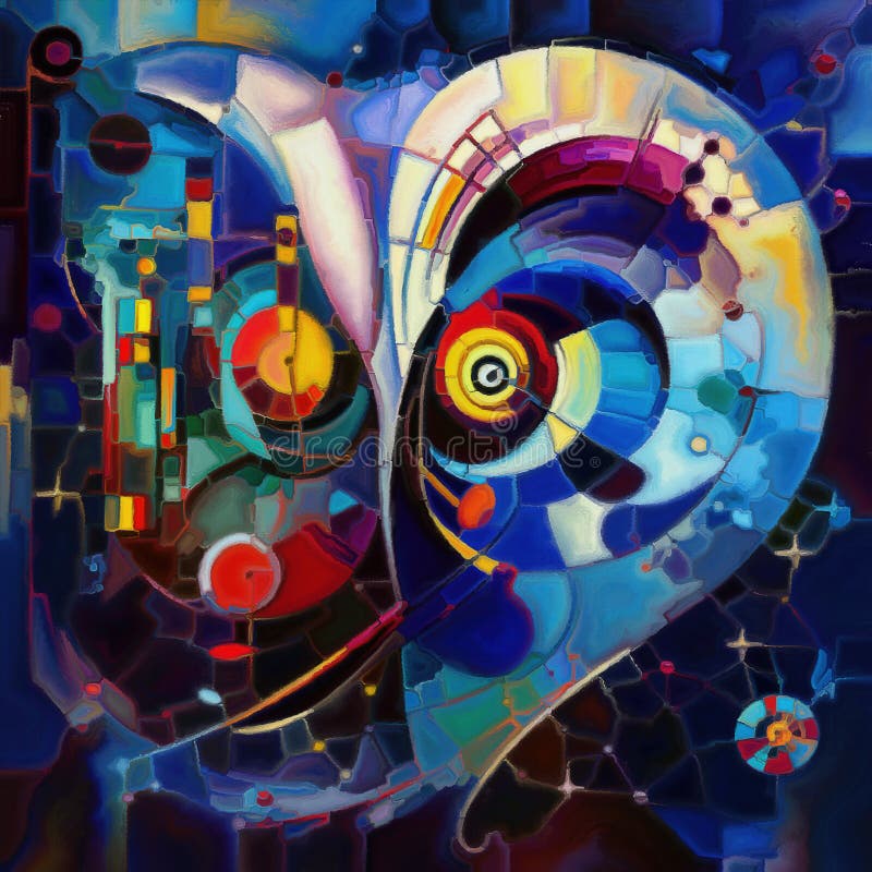 The Fabric of Spectrum Artistry Stock Illustration - Illustration of ...