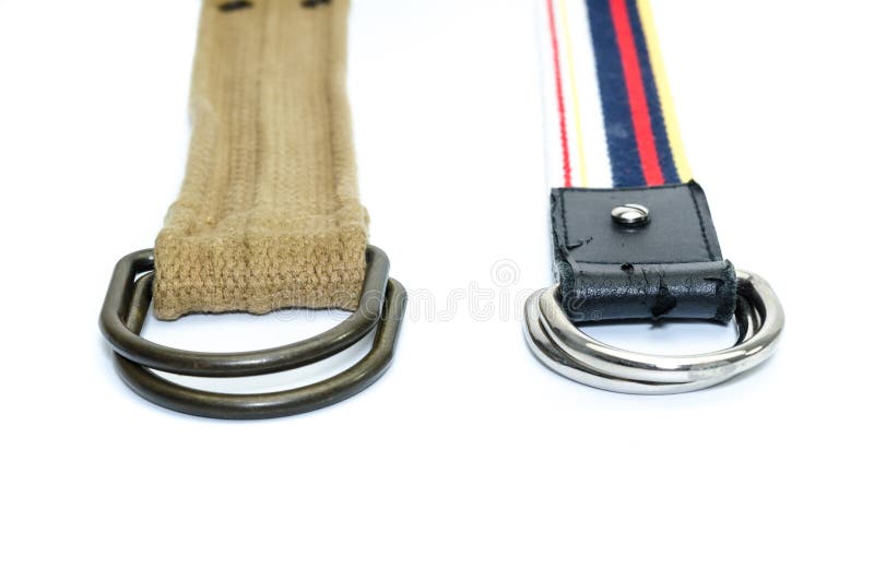 Fabric Strap Belt Isolated on White Background Stock Image - Image of ...