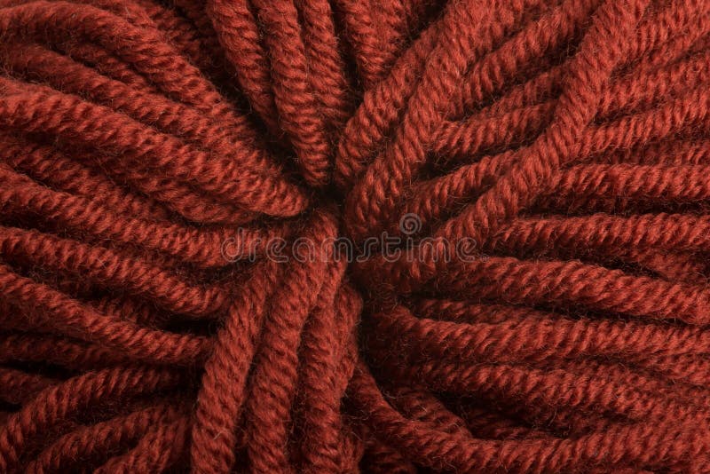 Fabric Swatch of a Ball of Brown Yarn Stock Photo - Image of knitting ...