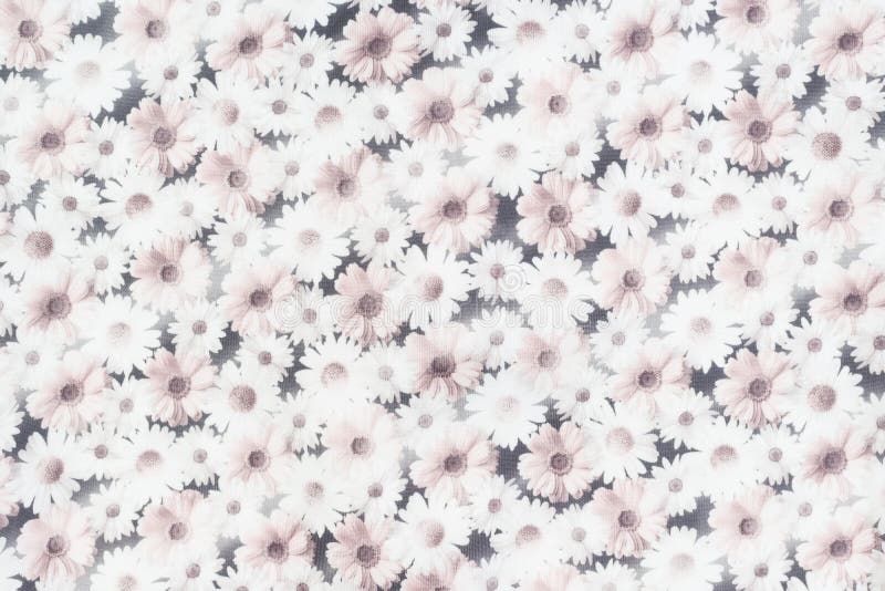 Fabric Texture with Flowers Pattern Stock Image - Image of design ...