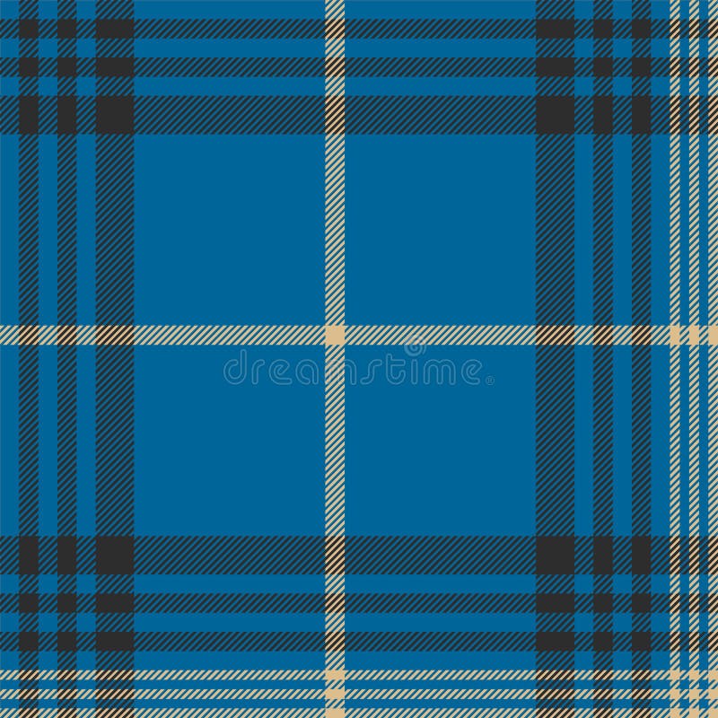 Fabric Texture Blue Check Plaid Seanless Pattern Stock Vector ...