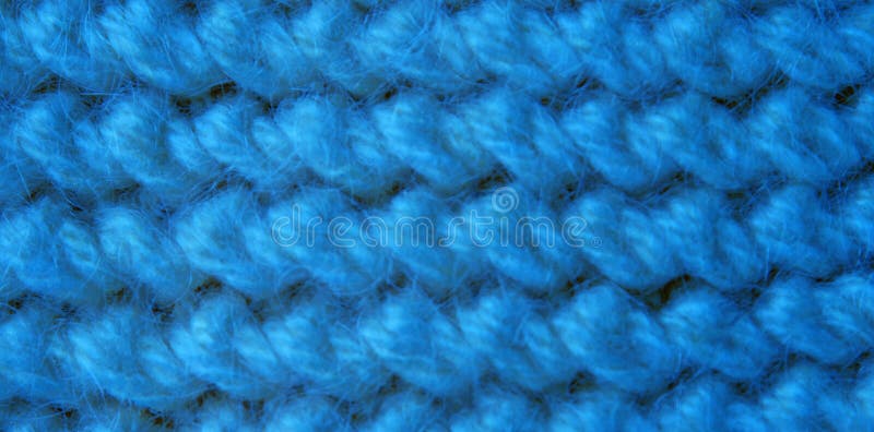 Fabric Texture of a Blue Wool Sweater with a Pattern. Self Made Stock ...