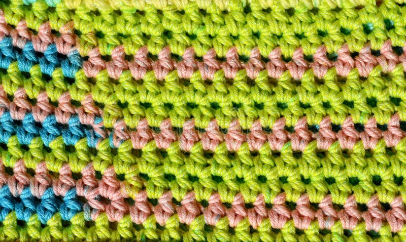 Fabric Texture Crochet Stitches Stock Image - Image of closeup, pattern ...