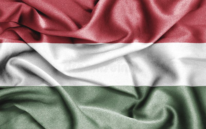 Fabric Texture Curved Flag of Hungary Stock Image - Image of europe ...