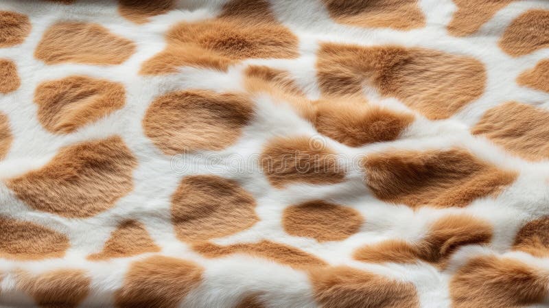 This Fabric Texture Features a Striking Giraffe Print in Brown and ...