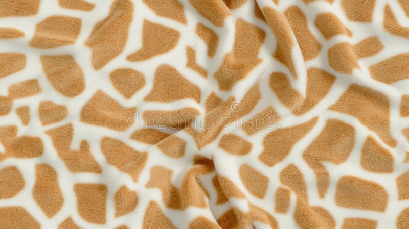 This Fabric Texture Features a Striking Giraffe Print in Brown and ...