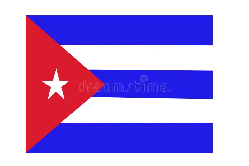 Fabric Texture Flag of Cuba Red Star Stock Illustration - Illustration ...