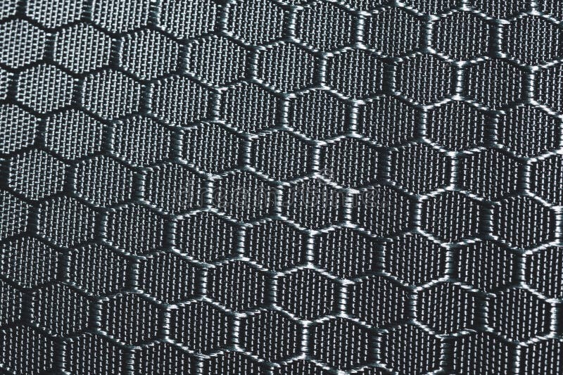 Fabric Texture with Hexagonal Cells. Textile Background. Woven Material ...