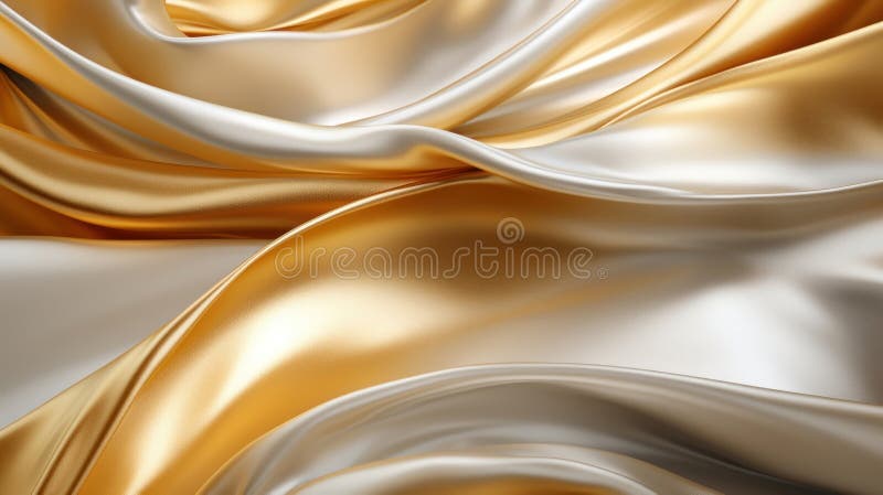 Fabric Texture with Interwoven Threads in Metallic Silver and Gold ...