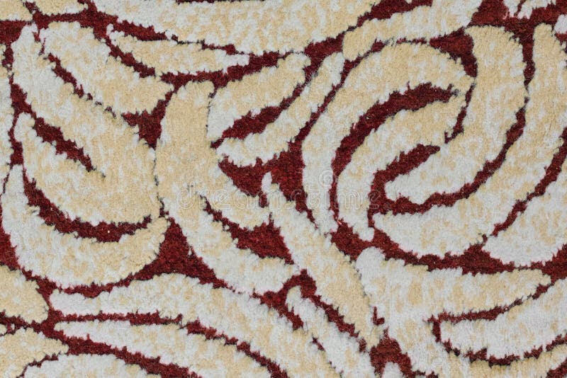 Fabric Texture with Line, Close Up. Rug Texture with Semicircular Line ...