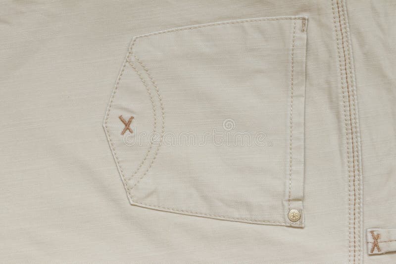 Fabric Texture with Pocket. Stock Photo - Image of casual, style: 207745318