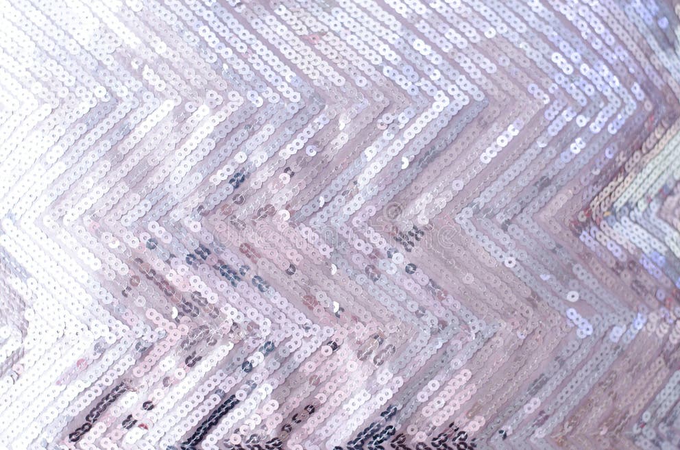 Fabric Texture with Shimmering Silver Sequins Stock Photo - Image of ...