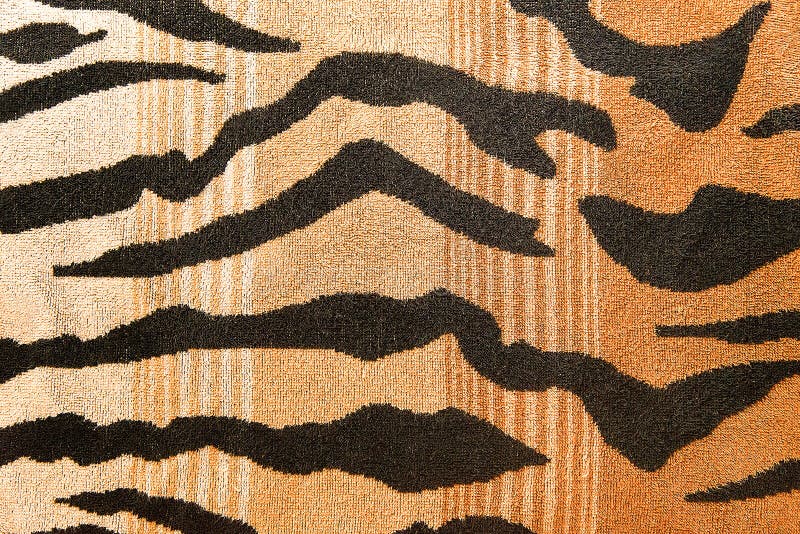 Fabric with Tiger Stripes Pattern Background Stock Image - Image of ...