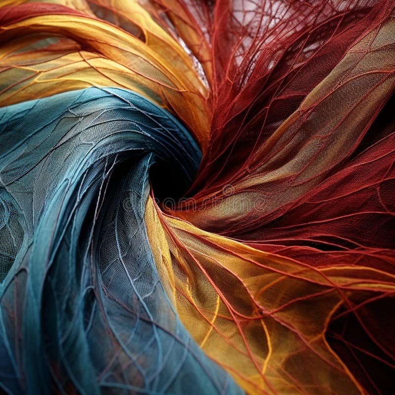 The Fabric of Time: an Intimate Macro View of Textile Stock Image ...