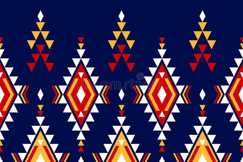 Fabric Tribal Pattern Art Geometric Ethnic Seamless Pattern