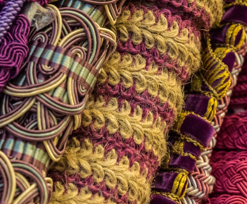 Fabric trim textures stock image. Image of weave, yellow - 83672643