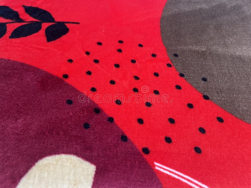 A Fabric with Velvet Material. with Abstract Patterns and Attractive ...
