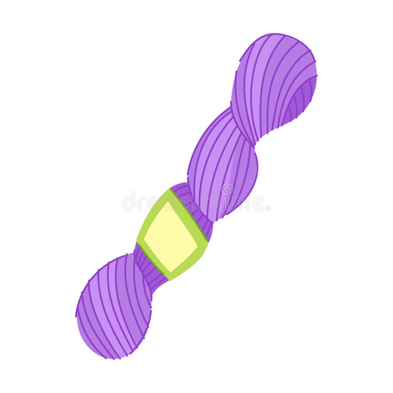 Fabric Yarn Wool Cartoon Vector Illustration Stock Vector ...