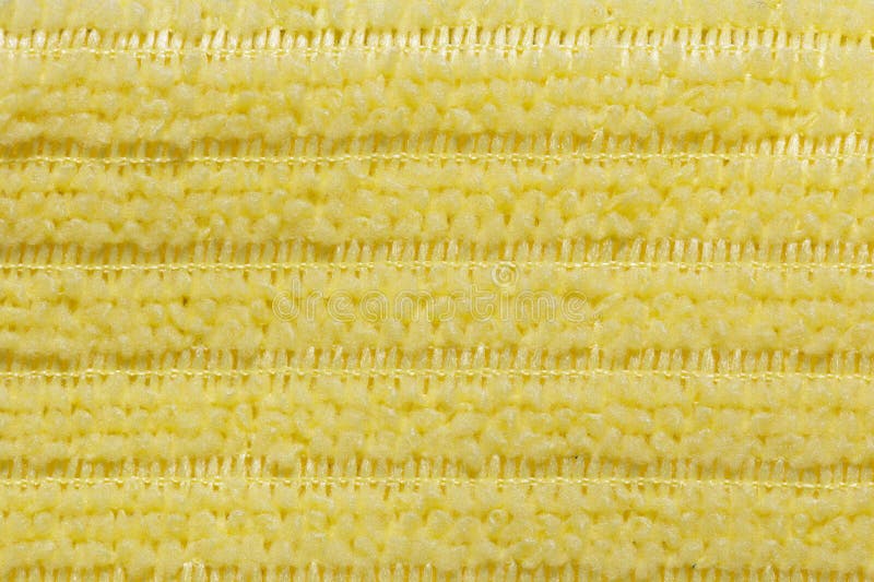 Fabric Yellow Striped Background. Soft Fiber Texture of Interlaced ...