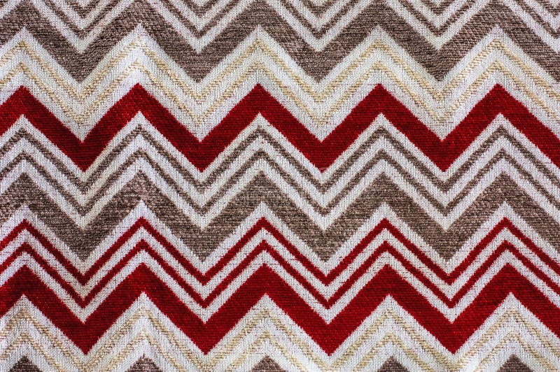 Fabric with Zig Zag Pattern Stock Photo - Image of diagonal, zigzag ...