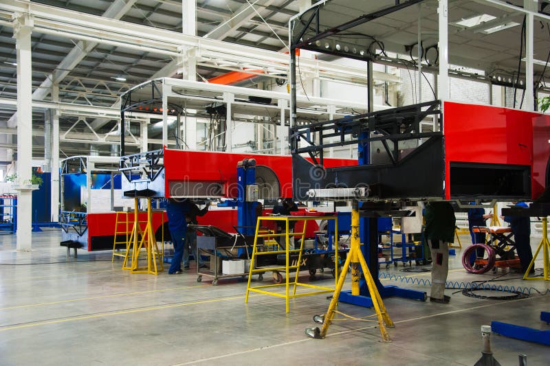 Fabrication De Production De Bus Image stock - Image du industrie ...