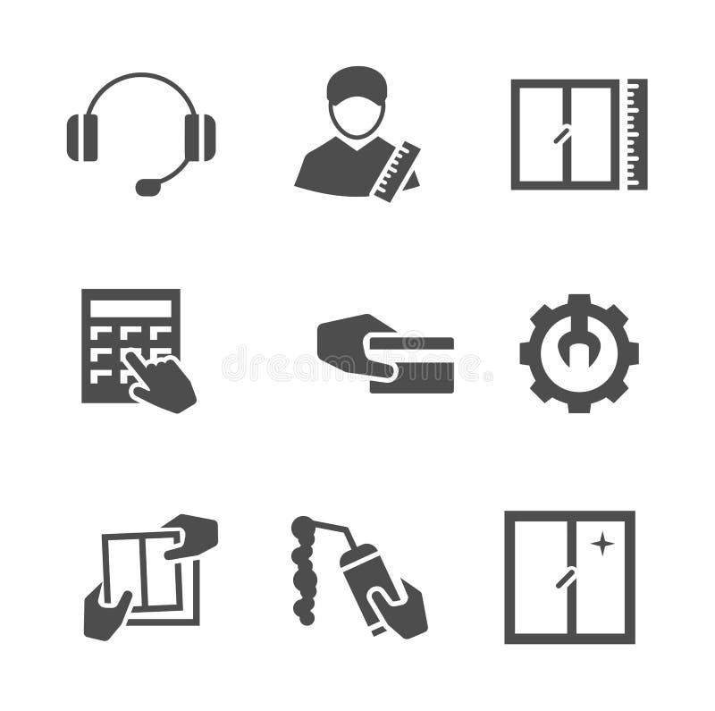 Installation of Windows, Installer and Work Tools Stock Vector ...