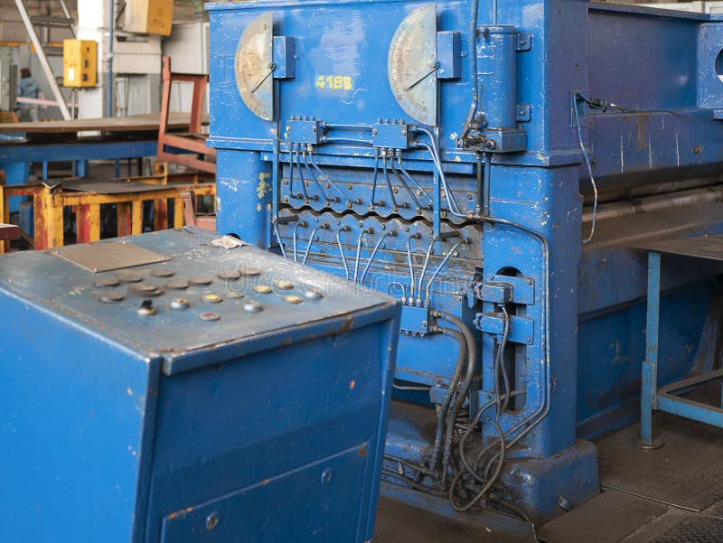 Workshop of Machine-building Plant. Huge Wheel and Different Metal ...