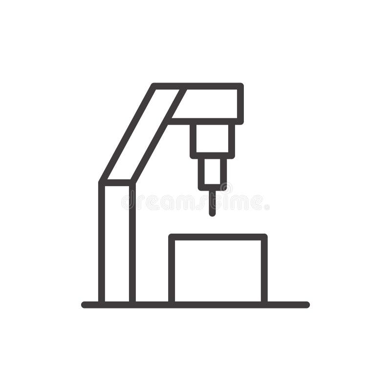 FABRICATION Stroke Icon in Black Stock Vector - Illustration of ...