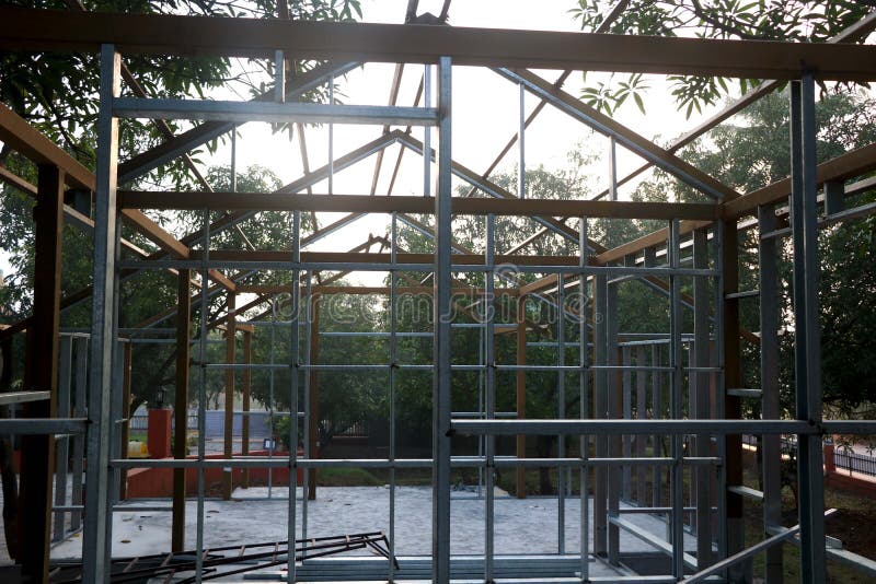 Fabrication Work before Construction Stock Image - Image of fabrication ...