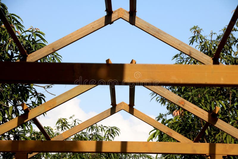 View of Fabrication Work before Construction Stock Image - Image of ...