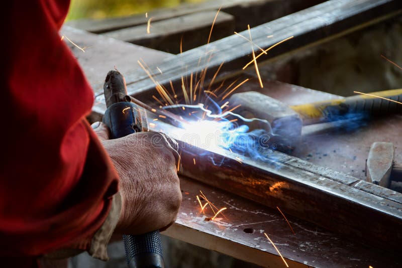 Welding work. stock image. Image of manual, engineering - 72457133