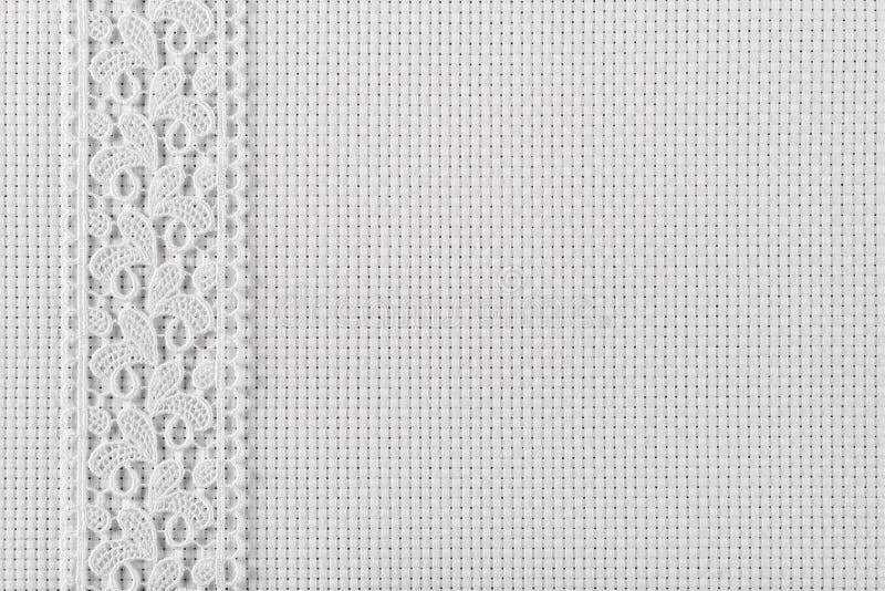 Fabrics for Embroidery a Cross, Lace and Ribbons Stock Photo - Image of ...