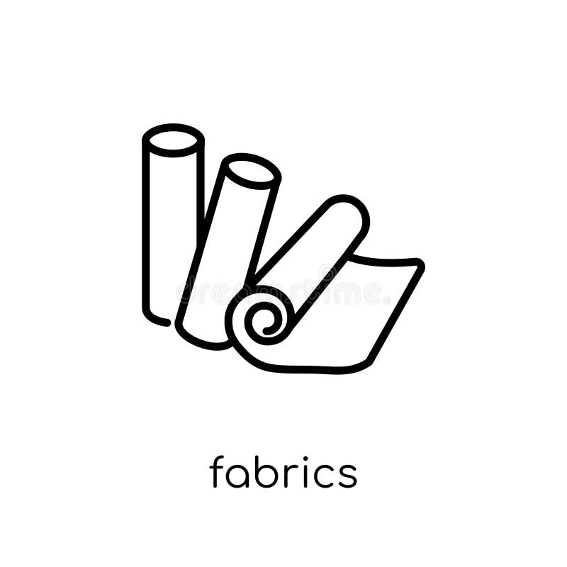 Fabrics Icon from Sew Collection. Stock Vector - Illustration of ...
