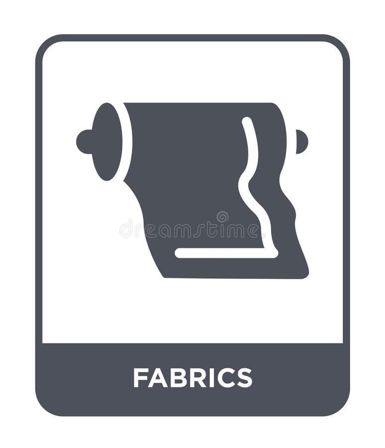 Fabrics Icon in Trendy Design Style. Fabrics Icon Isolated on White ...