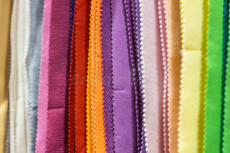Fabrics Made of Different Materials, Shades and Colors for the ...