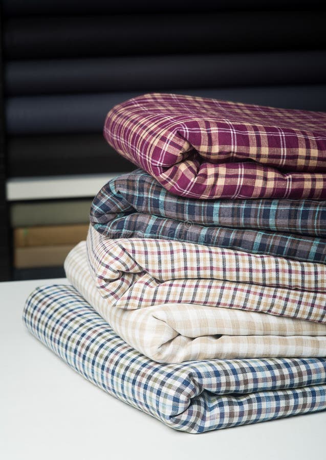 Fabrics Textile. Cotton Fabric Sample Stock Photo - Image of swatches ...