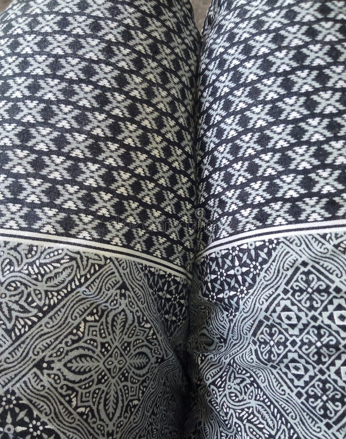 Beautifully Patterned Fabrics with Various Neatly Arranged Motifs Stock ...